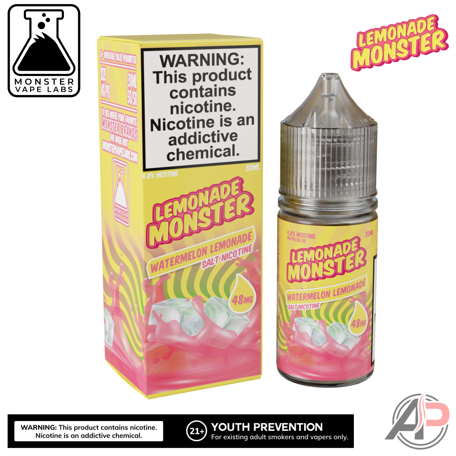Watermelon Lemonade E-Liquid By Lemonade Monster Vape Labs 100mL – Apvs