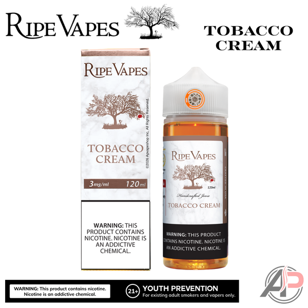 Ripe Vapes Tobacco Cream E-Liquid 120mL – Apvs