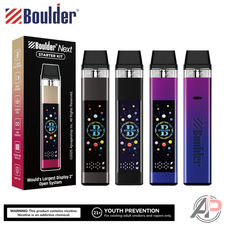 Boulder Vape Pens, E-Liquid, Pods, Starter Kits – Apvs