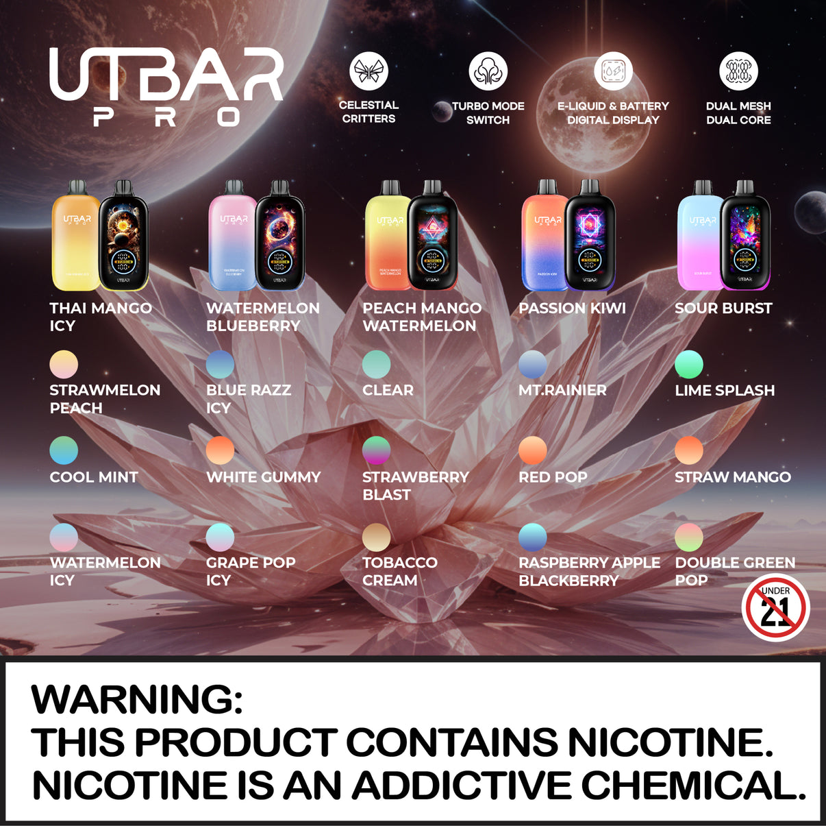 Flum UT Bar Pro 25000 Puffs Disposable Vape Device – Apvs