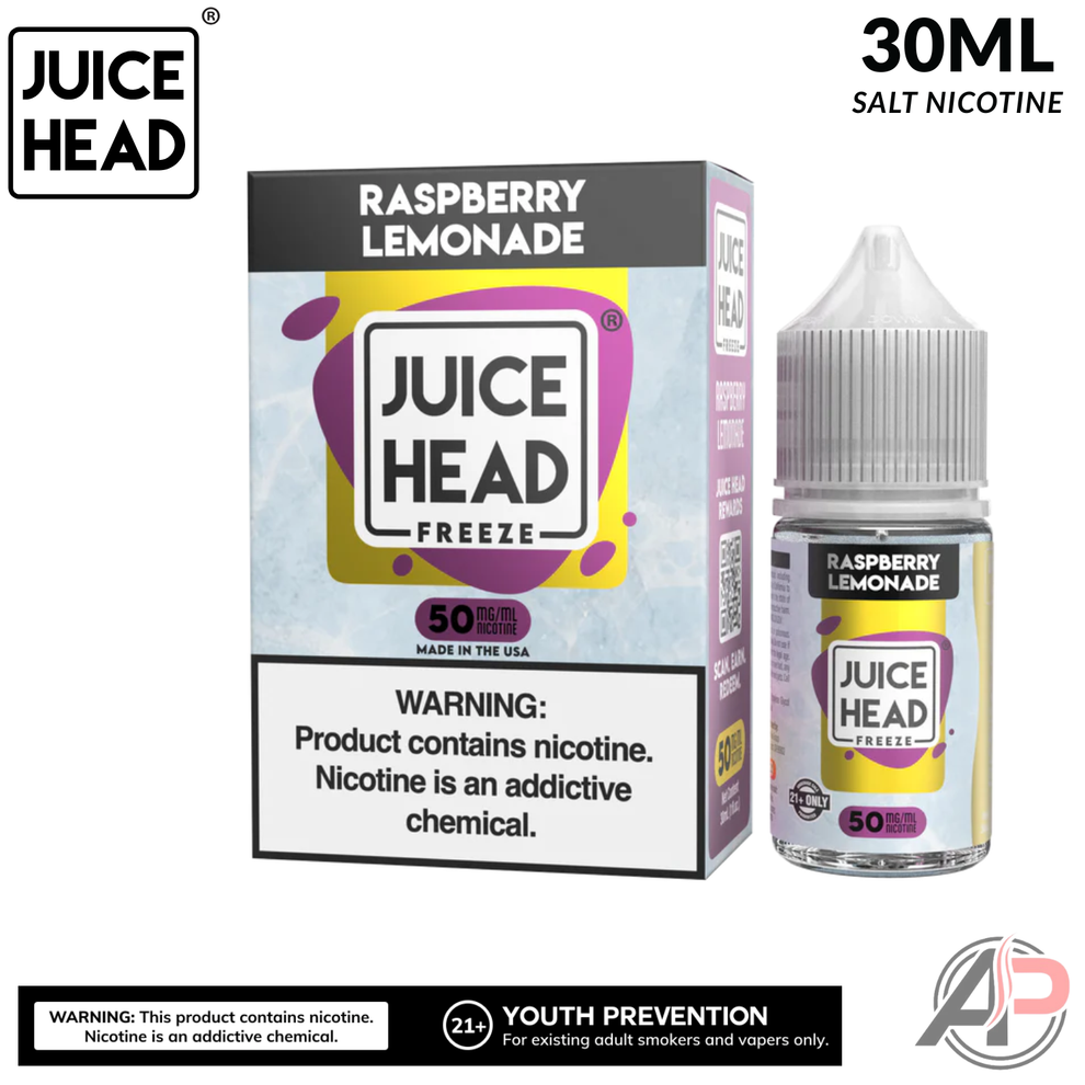 Juice Head Raspberry Lemonade Freeze Salt Nicotine 30mL – Apvs