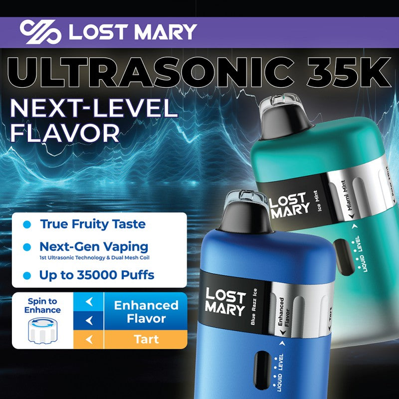 Lost Mary Ultrasonic 35K Puffs Disposable Vape Device – Apvs