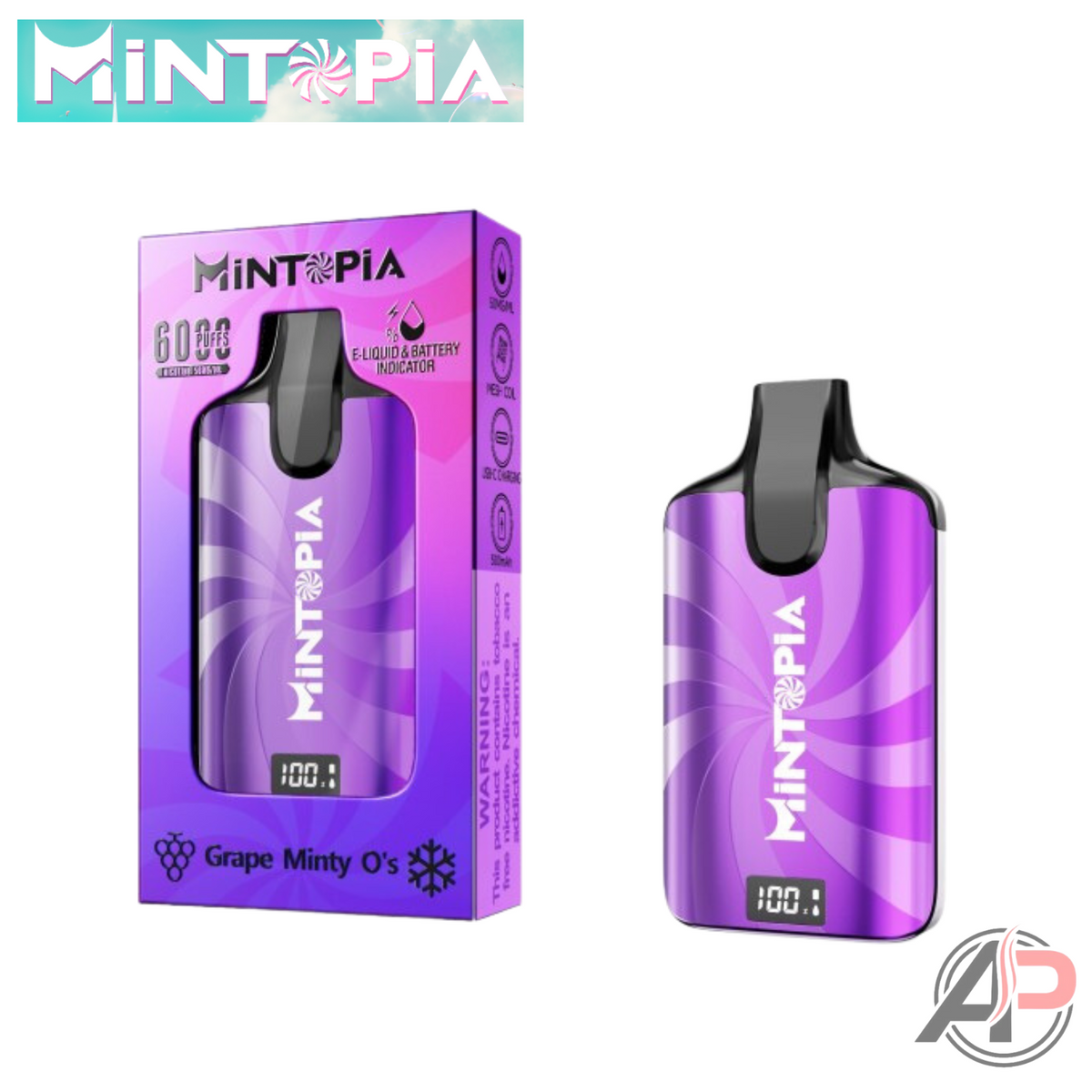Mintopia 6000 Puff Disposable Vape Device – Apvs
