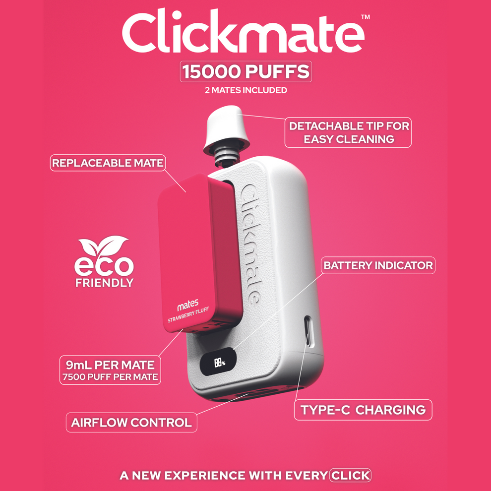 7 Daze Clickmate 15000 Puffs Starter Kit Order Online – Apvs
